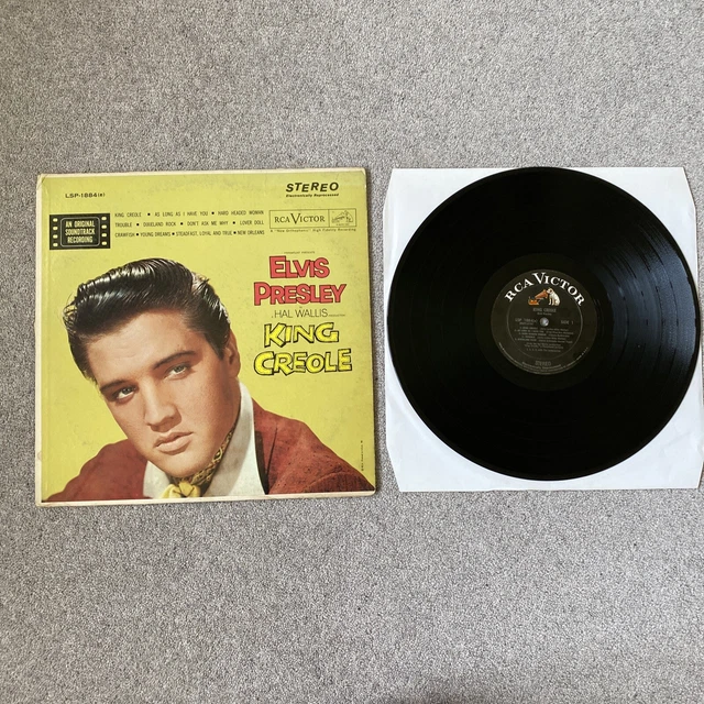 ELVIS PRESLEY “KING Creole” Rare Heavy Card LSP -1884-e USA vinyl VG/VG ...