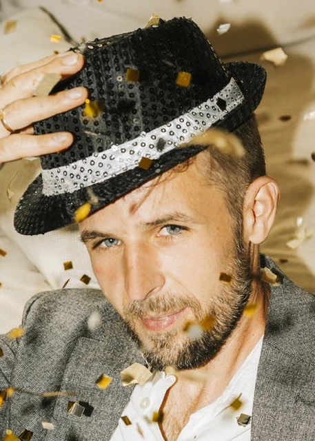 MICHAEL JACKSON INSPIRED Black Sequin Fedora Hat with Silver Band Adult ...