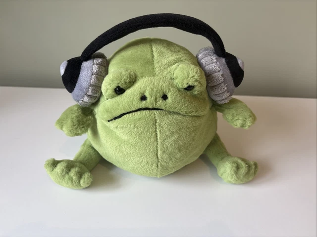 JELLYCAT RICKY RAIN Frog with Headphones Plushie Toy £53.81 - PicClick UK