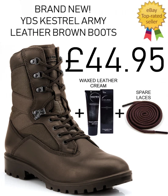 BRITISH ARMY ISSUE YDS ( Kestrel Leather ) & ( Falcon Suede ) Desert ...