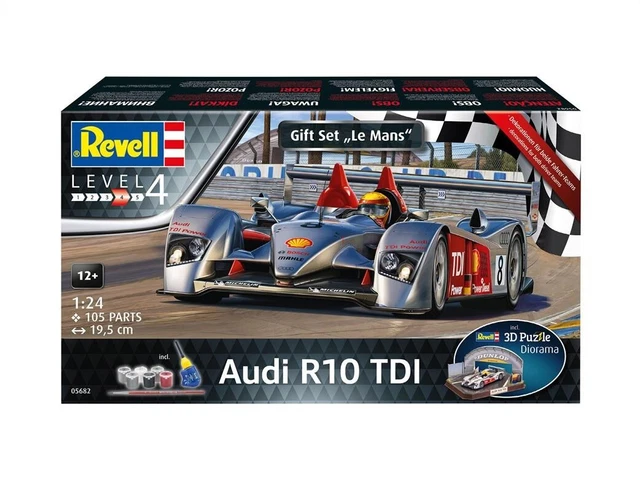 AUDI R10 TDI 'Le Mans 24' Revell Model Kit & 3D Puzzle Gift Set 1:24 ...