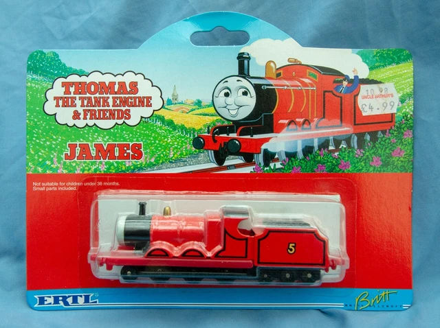 RARE THOMAS THE Tank Engine James ERTL on display card 1993 New Diecast ...