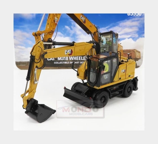 1:50 DM MODELS Caterpillar Catm318 Tractor Hydraulic Excavator Scraper ...