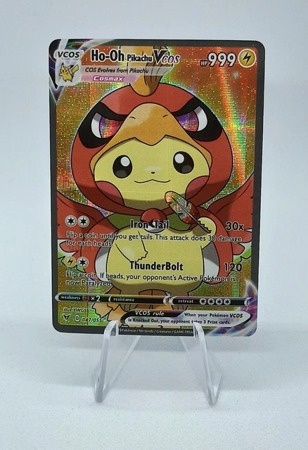 PIKACHU POKEMON HO Oh Legendary Pika Carte Card Holo Prism Flash Foil ...