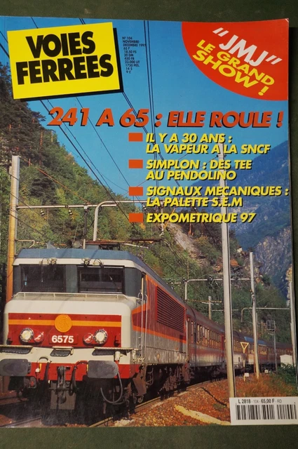 REVUE VOIES FERRÉES n°104, sommaire détaillé en 2ème photo EUR 4,00 - PicClick FR