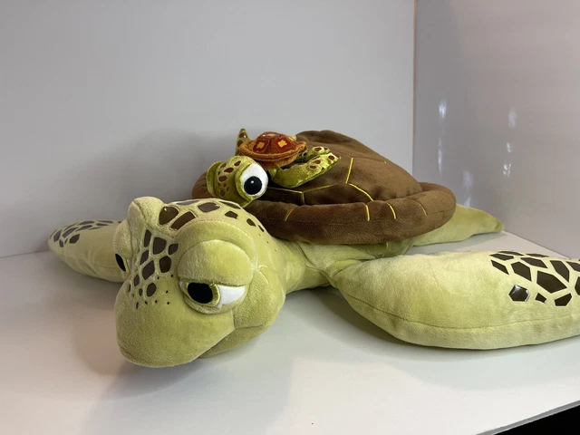 DISNEY FINDING NEMO CRUSH & SQUIRT Sea Turtle Set Plush Stuffed Animal ...