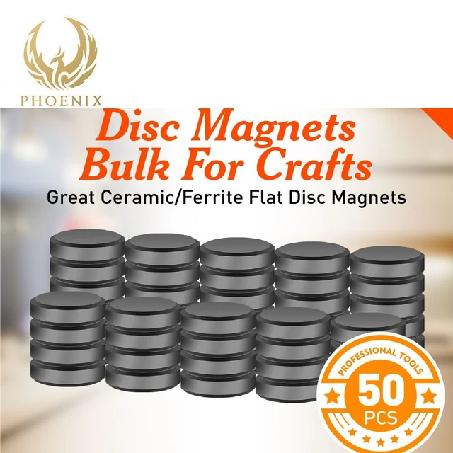 50PC STRONG DISC Magnets Round Flat Magnetic Rare-Earth 18mm Home ...