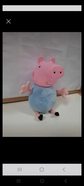 PEPPA PIG TALKING Glow George Plastic Head Plush Body 10" Tall (Working ...