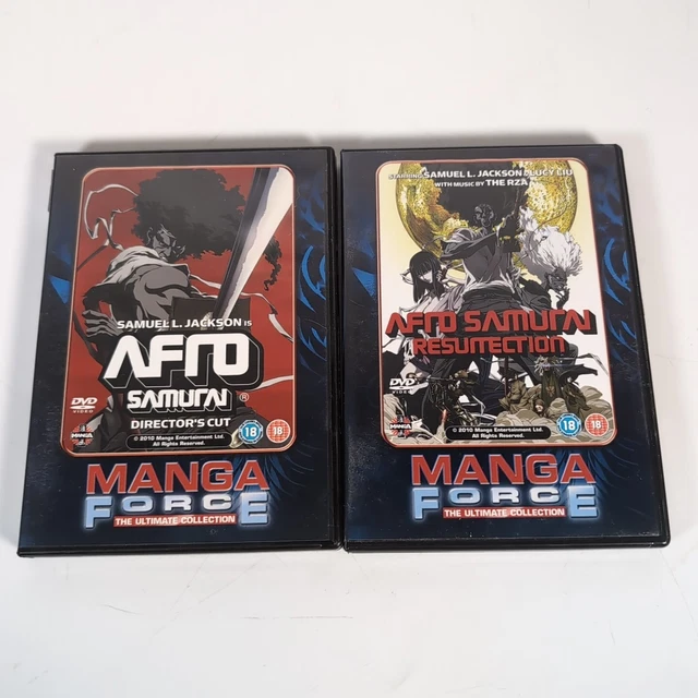 AFRO SAMURAI DIRECTOR'S Cut & Afro Samurai Resurrection DVDs Manga ...