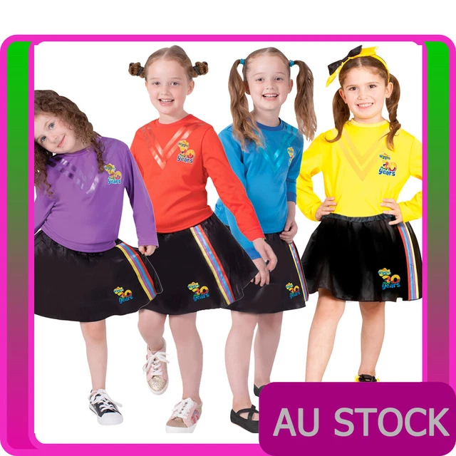 LICENSED GIRLS THE Wiggles 30th Anniversary Black Skirt Emma Lachy ...