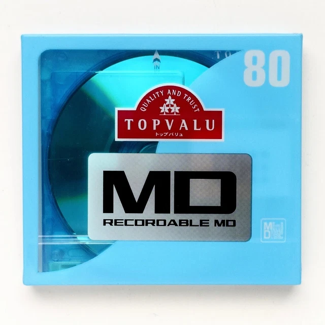 TOPVALU MINIDISC RECORDABLE Japan MD Digital Audio 80 min Minutes £10. ...