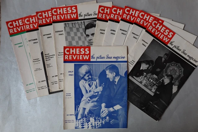 CHESS REVIEW X10 issues Magazine 1965 Bobby Fischer £5.00 - PicClick UK