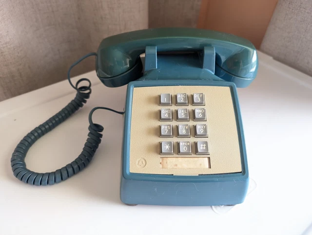 VINTAGE WESTERN ELECTRIC 2500 BLUE Touch Tone Telephone £28.07 ...