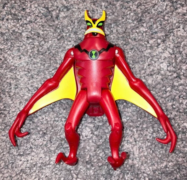 CARTOON NETWORK BEN 10 Alien Force Jet Ray Jetray 4" figure Bandai ...