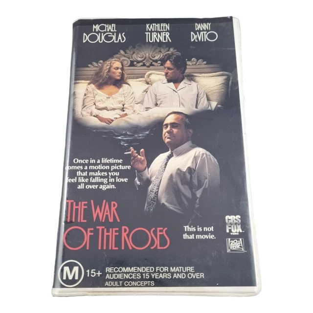 WAR OF THE Roses [VHS 1989] Dark Comedy CBS Fox Video Clamshell - PAL £7.83 - PicClick UK