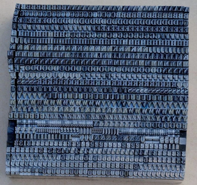 POLICE DE CARACTÈRES LICHTE BODONI plomb lettres typographie imprimerie ...