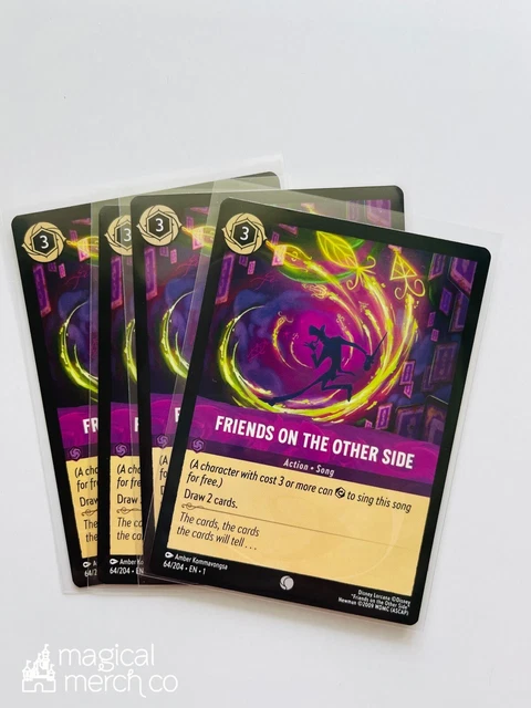 DISNEY LORCANA FRIENDS On The Other Side 64/204 Common NM Card Regular ...