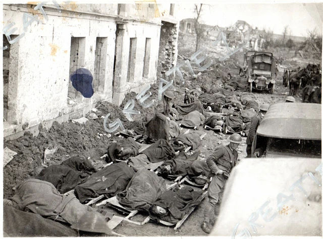 WW1 PRESS PHOTO&ON the British Western Front in France"Scene at ...