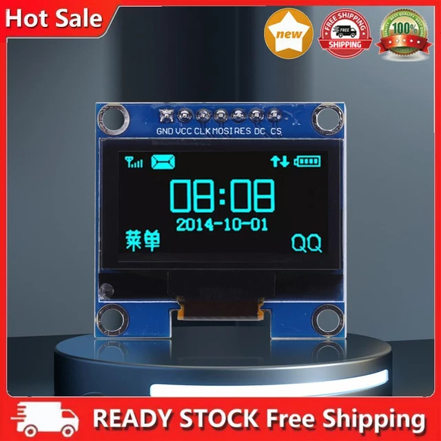 1.3INCH OLED MODULE 128x64 SSH1106 Drive for Arduino/Raspberry Pi (7pin Blue) £6.23 - PicClick UK