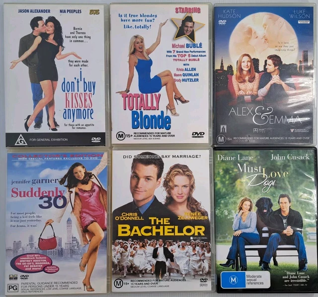 COMEDY ROMANCE DRAMA DVD Bundle Bulk Lot X 6 Movies Region 4 PMZ $34.95 ...