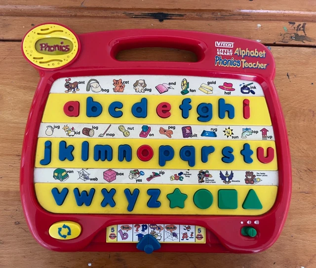 VINTAGE VTECH LITTLE Smart Alphabet Teacher Phonics Red Board With ...