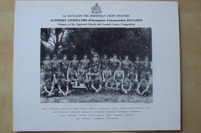RHODESIA 1ST BAT Rhodesian Light Infantry Support Commando Regimental ...