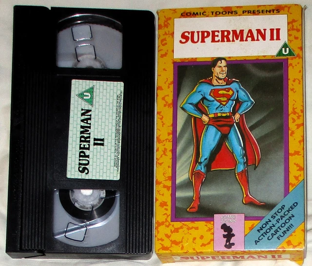 SUPERMAN VOL. II (RARE UK VHS TAPE) 4 x 1940s Fleischer cartoons - DC Comics £5.50 - PicClick UK