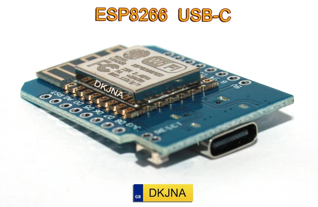 D1 MINI ESP8266 USB-C NodeMCU ESP WiFi IoT Entwicklungsboard Wemos Geek Geschenk EUR 4,27 ...