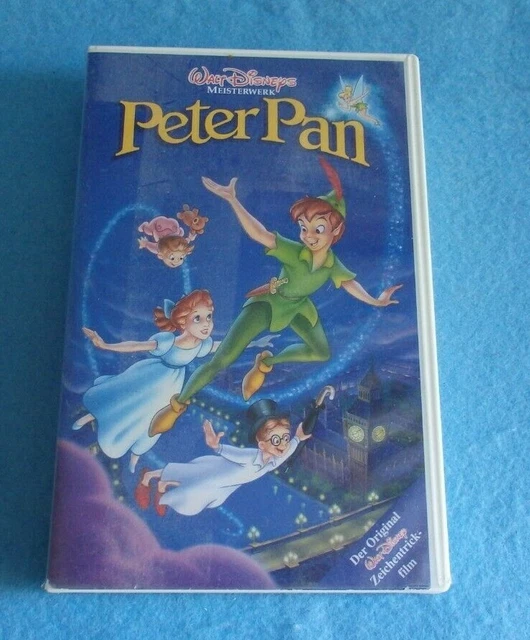 PETER PAN, WALT Disneys Meisterwerke, VHS, PAL 0245/25 EUR 2,60 ...