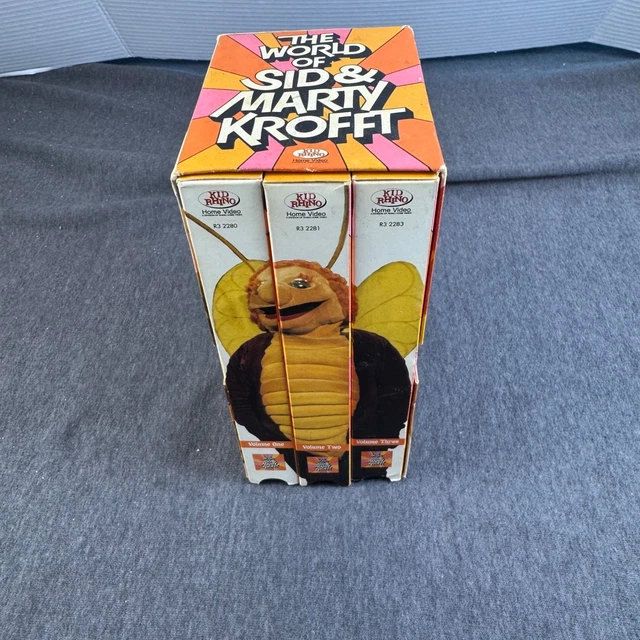 WORLD OF SID & Marty Krofft VHS Set Volumes 1-3 Kid Rhino Vintage ...