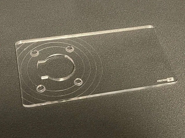 ACRYLIC GUIDE PLATE MAKITA Router Base Trimmer RT0700 RT0702 DRT50 ...