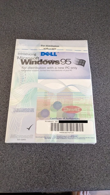 GENUINE OEM MICROSOFT Windows 95 CD SEALED £4.99 - PicClick UK
