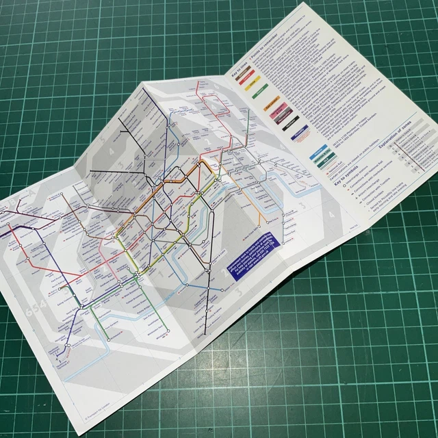 TUBE MAP OCTOBER 2005 London Underground Yellow Pages Advert 10.05 EUR ...