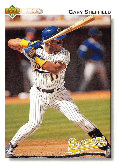 CARTE BASEBALL GARY Sheffield 1992 Upper Deck 234 Milwaukee Brewers EUR ...