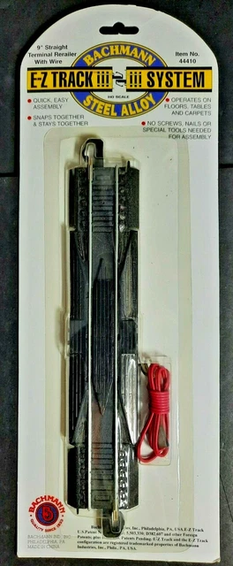 BACHMANN E-Z TRACK System Steel Alloy HO Scale #44410 9" Terminal ...