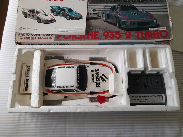 VINTAGE NIKKO PORSCHE 935/2 Turbo RC Car Retro Boxed RARE £49.00 ...