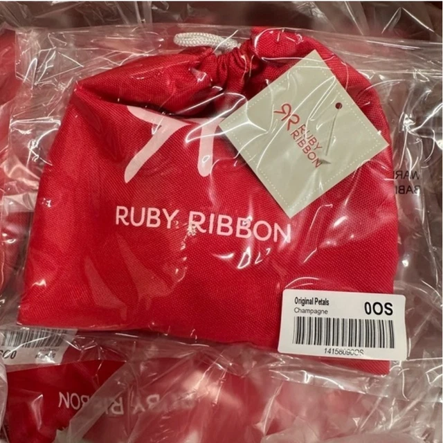 NEW RUBY RIBBON Petals Set Champagne Beige 0OS Size C and Below £5.52 ...
