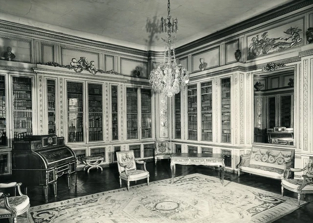 FRANCE VERSAILLES PALACE Louis XVI Library Interior Old Photo 1910 EUR ...