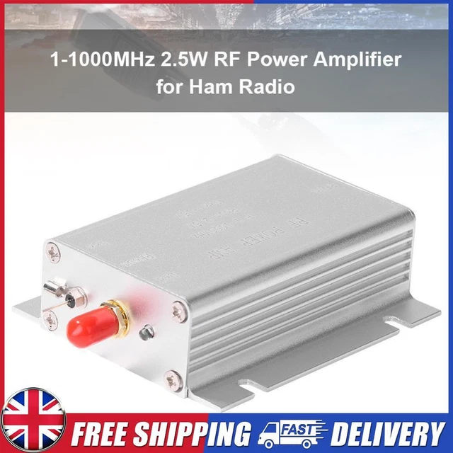 1-1000MHZ 2.5W RF Power Amplifier HF FM Transmitter UHF FM AMP for Ham ...