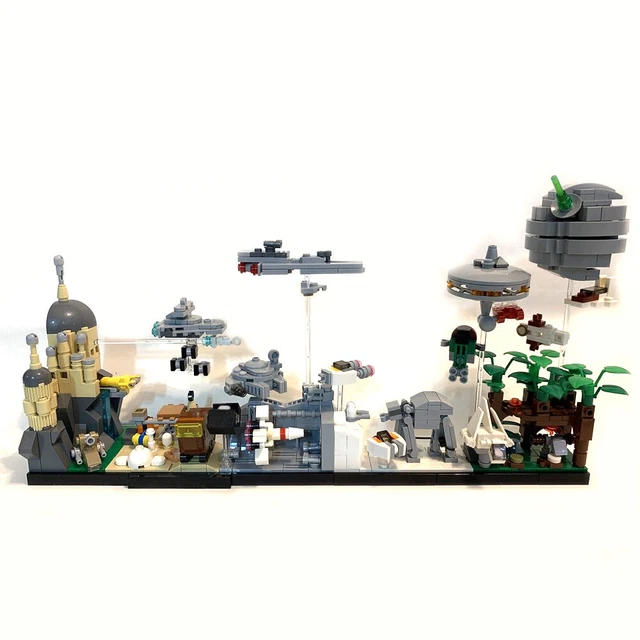 SKYLINE ARCHITECTURE﻿ WITH HOTH, TATOOINE, NABOO 788 Pieces MOC Build ...