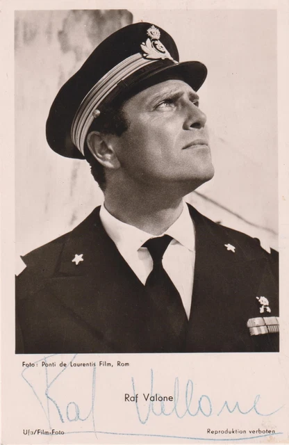 RAF VALLONE ORIGINAL Autogramm signierte UFA Postkarte 50er Jahre EUR ...