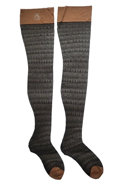 RARE 1940'S GOTHAM Gold Stripe Nylon Seamless pattern vintage stockings ...