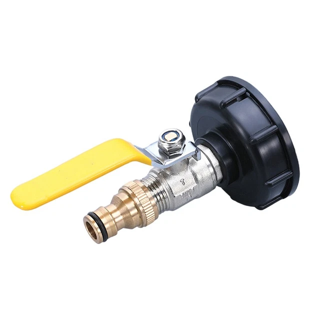 RAINWATER COLLECTION IBC Ball Valve Brass IBC Spigot Non-slip Silicone ...