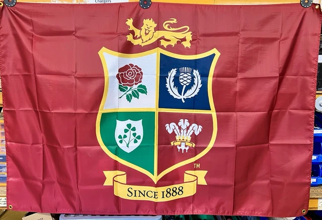 BRITISH & IRISH Lions Rugby Flag 6’x4’ With 4 Eyelets UK Stock £21.47 ...