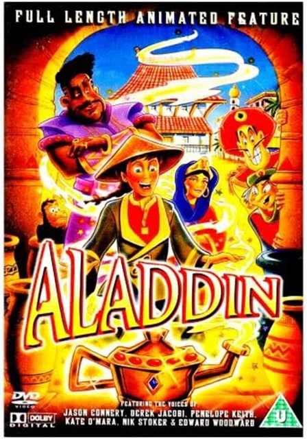 ALADDIN DVD JASON Connery David Jacobi Cartoon Animated New Sealed UK ...