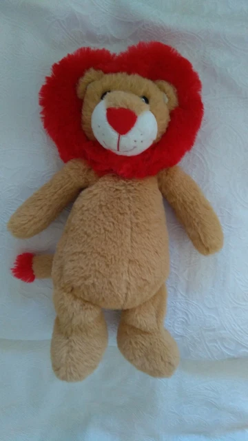 KEEL TOYS KEELECO Super Soft Plush Lion/Bear Red Hearts 30cm- 100% ...