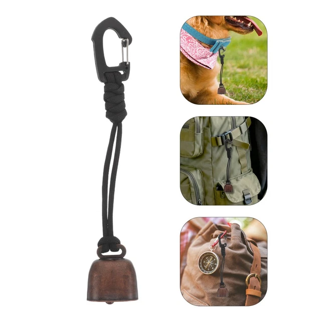 2 PCS OUTDOOR Anti-bear Bell Button Strap Bells Charms for Dog Collars ...