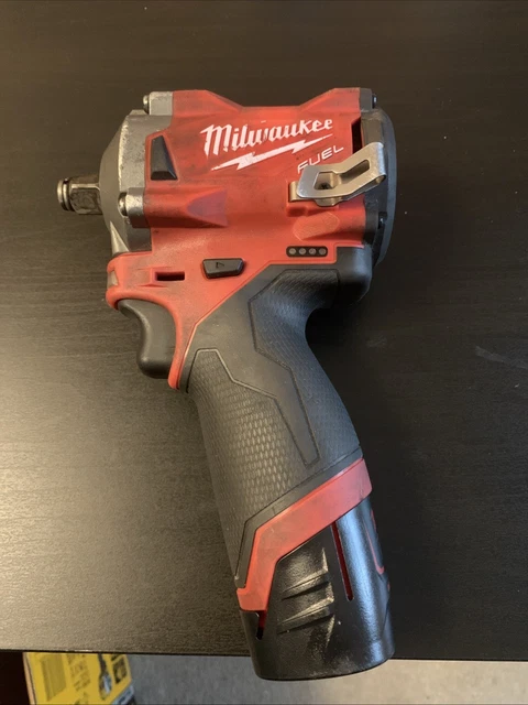 MILWAUKEE M12 1/2 Impact Wrench And 3.0ah Battery £38.03 - PicClick UK