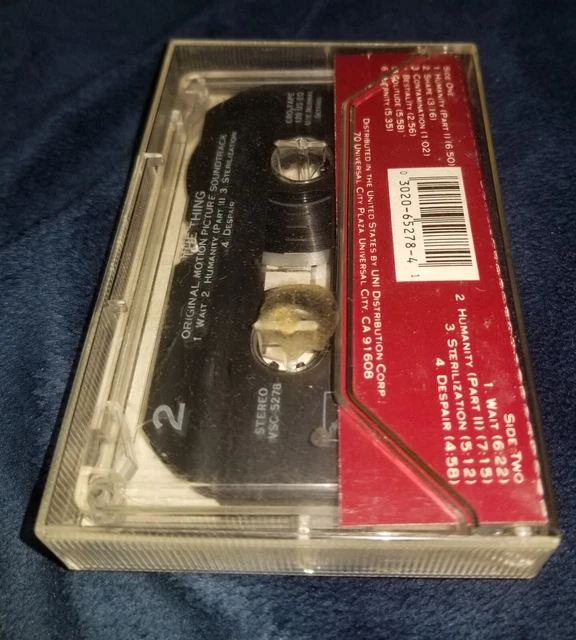 THE THING SCORE ENNIO MORRICONE JOHN CARPENTER CASSETTE TAPE 1991 RARE ...