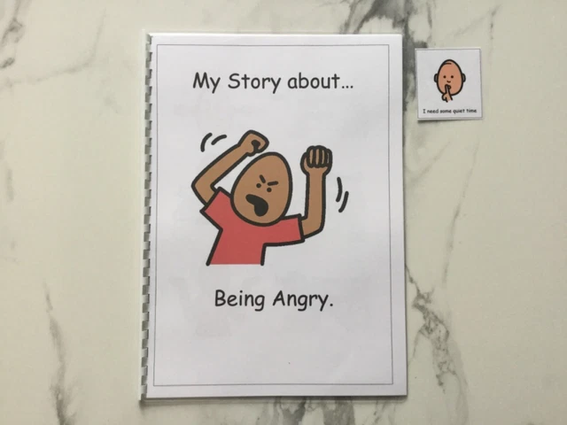 PECS/BOARDMAKER ANGER MANAGEMENT Social Story for Autism/ASD/SEN/ADHD ...